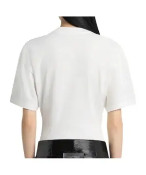 COURREGES Courrèges Waisted Printed T-shirt - White