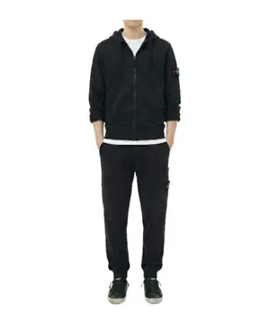 Stone Island Cotton Sweatpants - Black