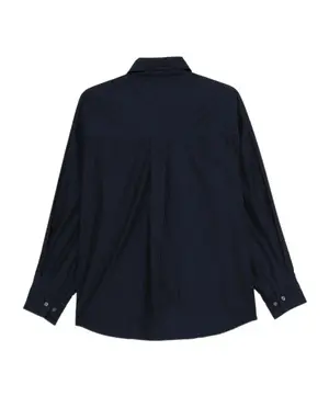 Closed Long Sleeve Collared Shirt - Black