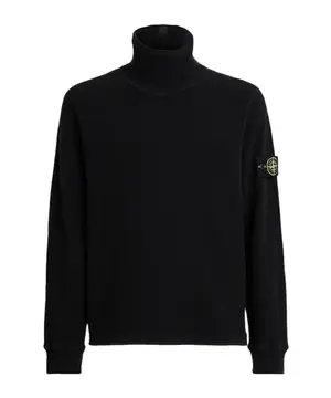 Stone Island Ribbed Wool Nylon Sweatshirt