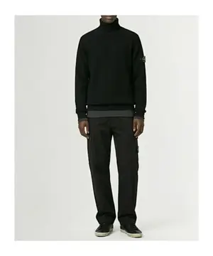 Stone Island Ribbed Wool Nylon Sweatshirt