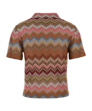 Missoni Chevron Patterned Short-sleeve Shirt