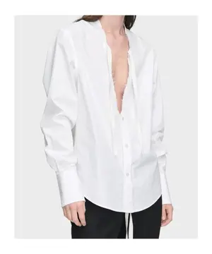 MAISON MARGIELA Tie-detail Poplin Shirt