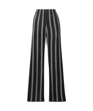ANINE BING Wide-leg Striped Pants