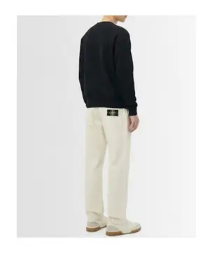 Stone Island Brushed Cotton Crewneck Sweatshirt - Black