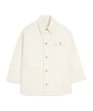 Ami Long-sleeved Work Jacket - White Cream