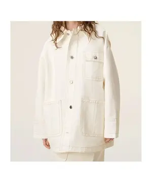 Ami Long-sleeved Work Jacket - White Cream