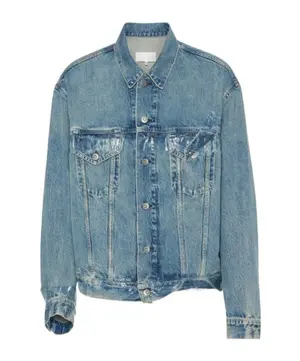 MAISON MARGIELA Handpainted Denim Jacket - Light Blue