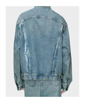 MAISON MARGIELA Handpainted Denim Jacket - Light Blue