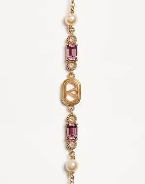 Valentino Garavani Vlogo Signature Embellished Bracelet