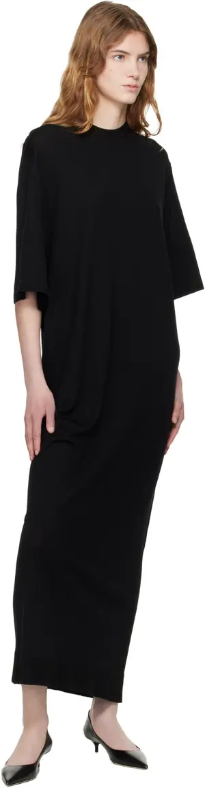 TOTEME Crewneck T-shirt Dress - Black
