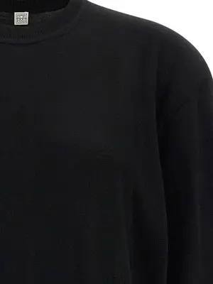 TOTEME Crewneck T-shirt Dress - Black