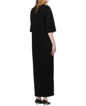 TOTEME Crewneck T-shirt Dress - Black