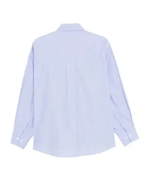 Closed Long-sleeve Cotton Shirt - Blue