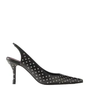 Magda Butrym Openwork High-heeled Sandals With Silver Studs