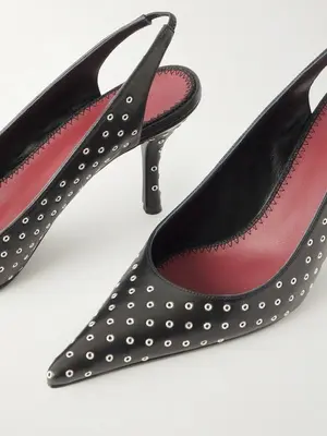 Magda Butrym Openwork High-heeled Sandals With Silver Studs