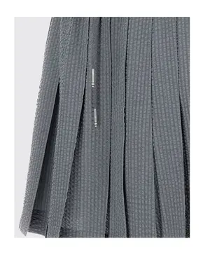 Thom Browne Drawstring Pleated Mini Skirt - Light Gray