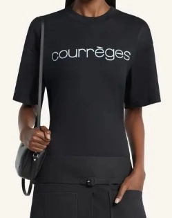 COURREGES Courrèges Waisted Printed T-shirt - No