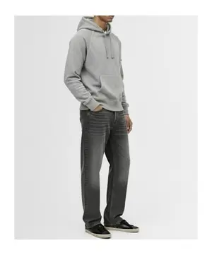 Stone Island Brushed Cotton Hooded Sweatshirt - Gray