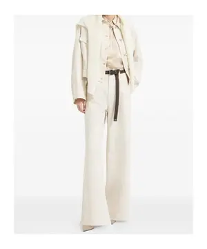 Brunello Cucinelli Cropped Long-sleeved Jacket - Chalk