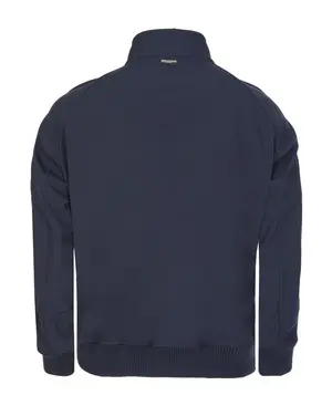 Hugo Boss Long Sleeve Zip Up Casual Jacket With Logo Details - Black
