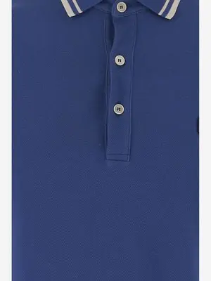 Valentino Garavani Logo Trim Collar Polo Shirt