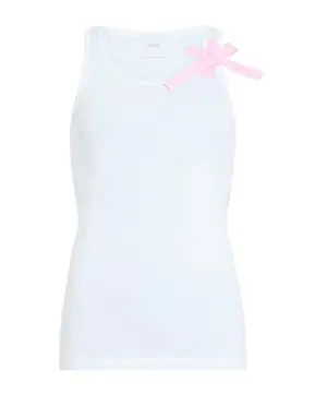 PATOU Logo Bow Tank Top - White