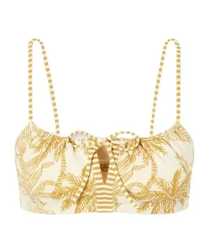 ERES Rêve Floral-print Bikini Top - Yellow