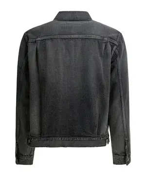 Sacai Checked Cuff Denim Jacket