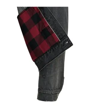 Sacai Checked Cuff Denim Jacket