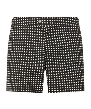 TOM FORD Polka Dot Swim Shorts - Black