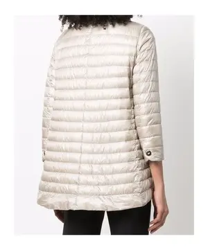 Herno Funnel Neck Quilted Down Jacket - White