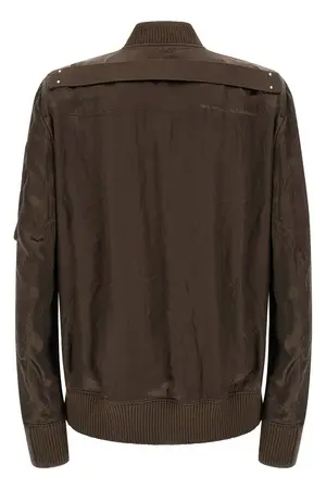 Rick Owens Classic Flight Bomber Jacket - Brown