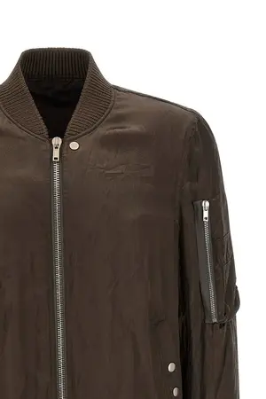 Rick Owens Classic Flight Bomber Jacket - Brown