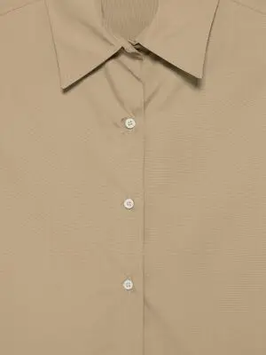 Aspesi Cropped Button-up Shirt - Nude