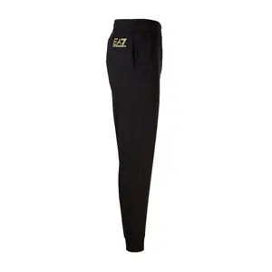 EA7 Logo Pattern Sweatpants - Black