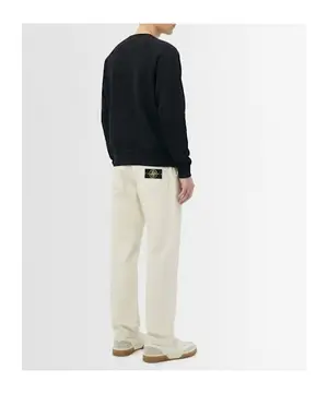Stone Island Brushed Cotton Sweatshirt - Black