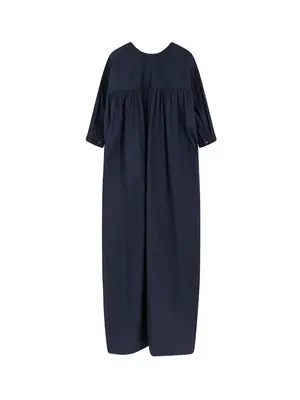 Aspesi Gathered V-neck Dress - Black