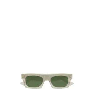 Bottega Veneta Rectangle Frame Sunglasses - Green