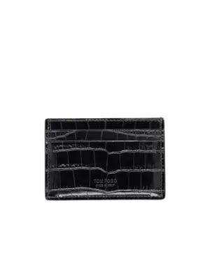 TOM FORD Logo Card Holder - Black