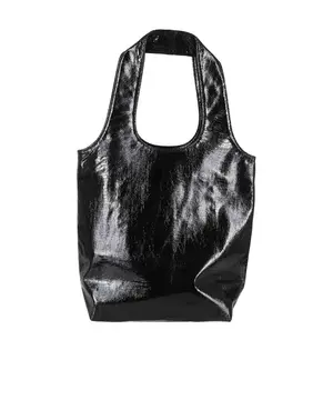 A.p.c. Ninon Logo Printed Tote Bag - Black