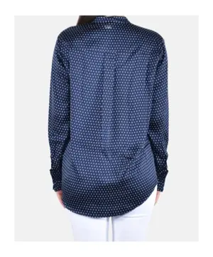 Michael Kors Polka Dot Print Satin Shirt