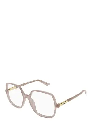 Chloé Eyewear Square Frame Glasses - Nude