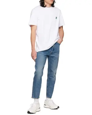 GOLDEN GOOSE Washed Effect Straight Leg Jeans