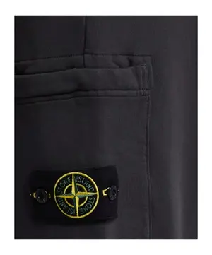 Stone Island Cotton Sweatpants - Black