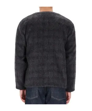 Our Legacy Checked Buttoned Cardigan - Black