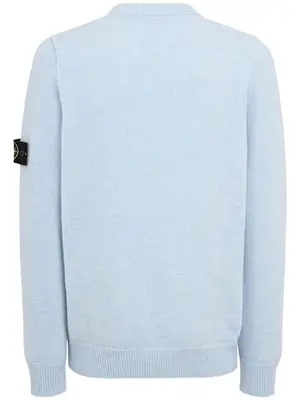Stone Island Wool Blend Crewneck Sweater - Blue