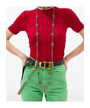 Versace Ribbed Short-sleeve T-shirt