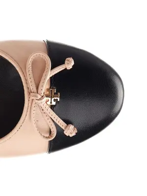 Tory Burch Ballet Flats With Bow Detailing - Nude