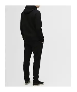 Stone Island Cotton Hoodie With Sleeve Logo Patch - Black